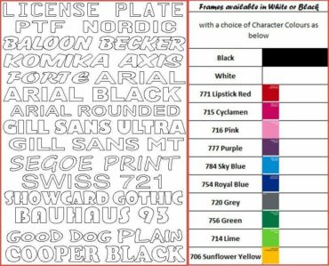 Custom Personalised License Number Plate Surround Frame | MANBASE
