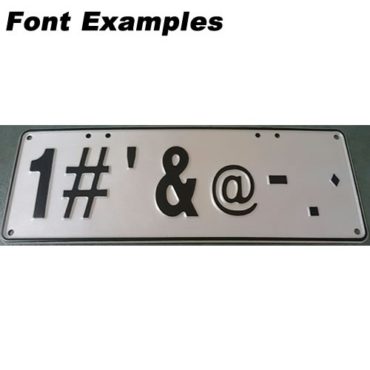 Custom Novelty Number Plate - Standard Size | MANBASE